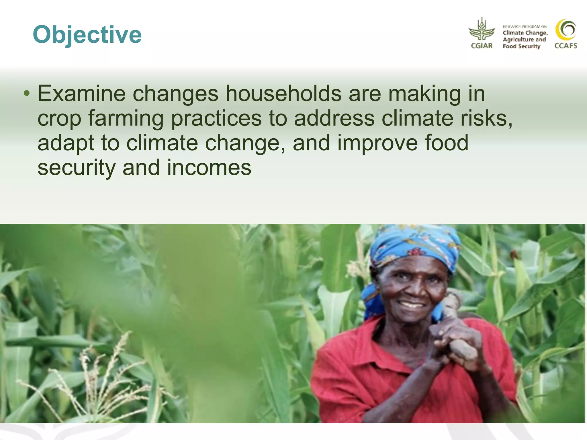 Managing climate risks through resilient crop interventions and climate ...