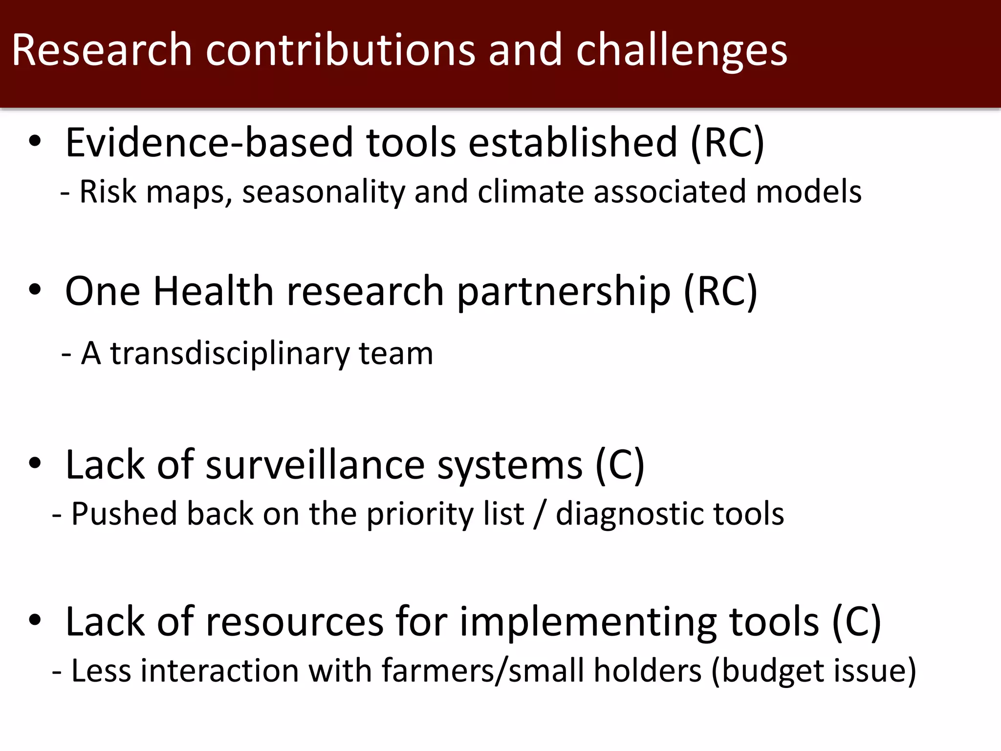 Surveillance and early warning systems for climate-sensitive diseases ...