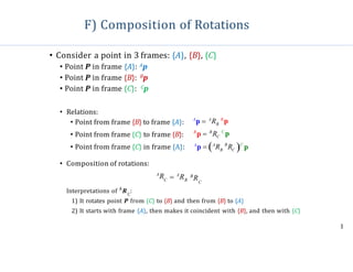 Part 3 section B Kinamatics V20. And rotation matrix pdf | PPT
