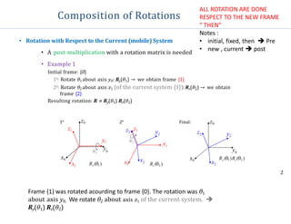 Part 3 section B Kinamatics V20. And rotation matrix pdf | PPT