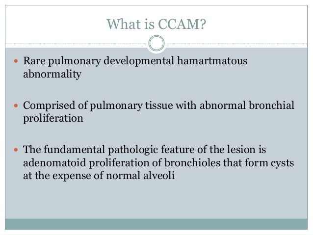 Congenital cystic adenomatoid malformation