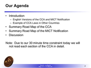Computer Crime Act B.E. 2550 (2007) & Ministry of ICT Notification | PPT