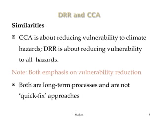 CCA and DRR | PPT