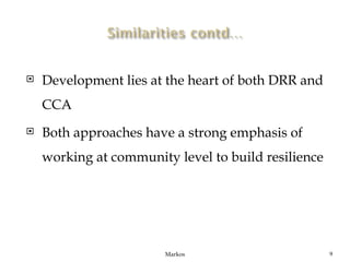 CCA and DRR | PPT