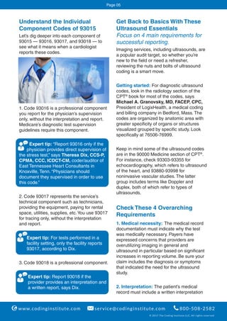 Cardiology Coding Alert White Paper | PDF