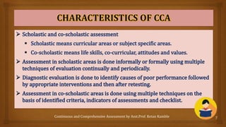 Continuous and Comprehensive Assessment (CCA) | PPTX