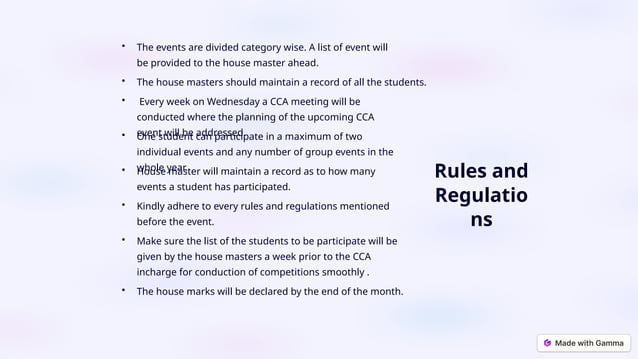 CCA ppt for cocuricullar activity for school | PPTX