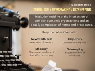 I/O: Enforcing Idealized News Making Practices Through Algorithms | PPT