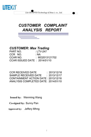 Ccar2013121702（max trading) | PDF | Business | Business and Finance