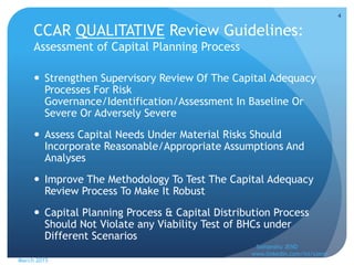 Supervisory Review Readiness post CCAR March 2015 Results- Somanshu ...