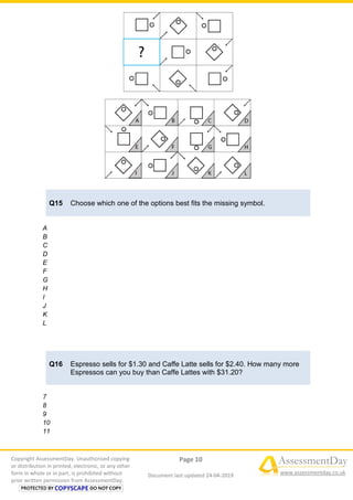 Ccat questions-assessment day | PDF