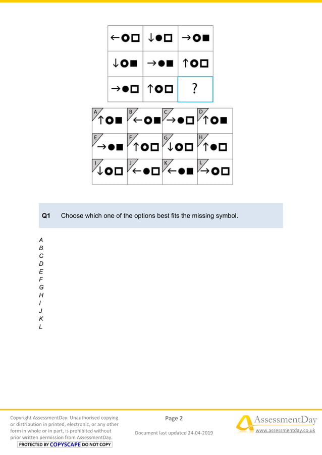 Ccat questions-assessment day | PDF