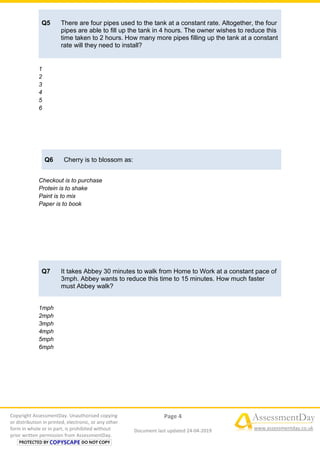 Ccat questions-assessment day | PDF