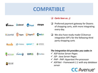 CCAvenue Features Presentation | PPSX