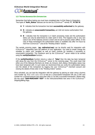 Cca venue worldintegrationmanual | PDF