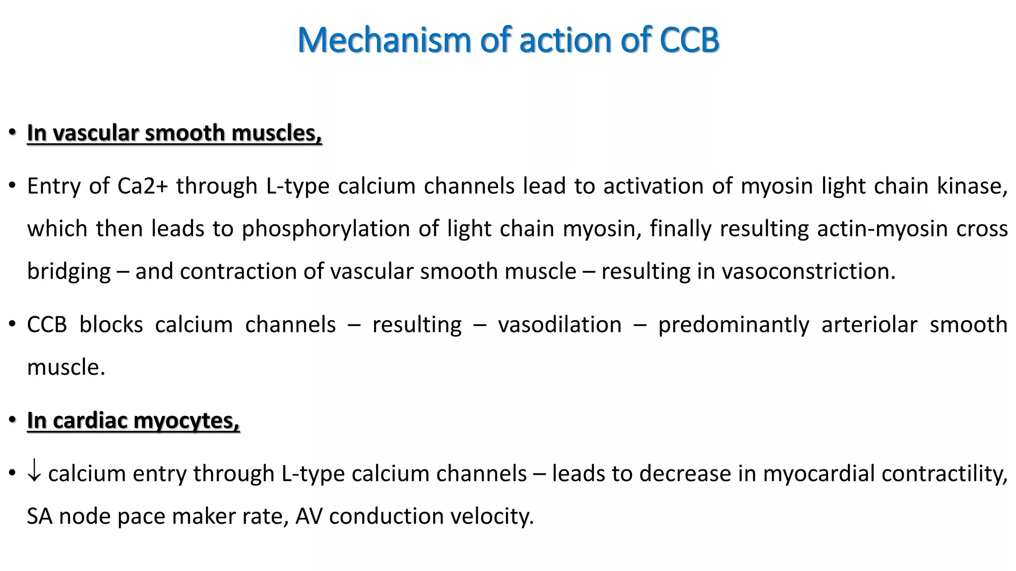 Calcium Channel Blockers | PDF