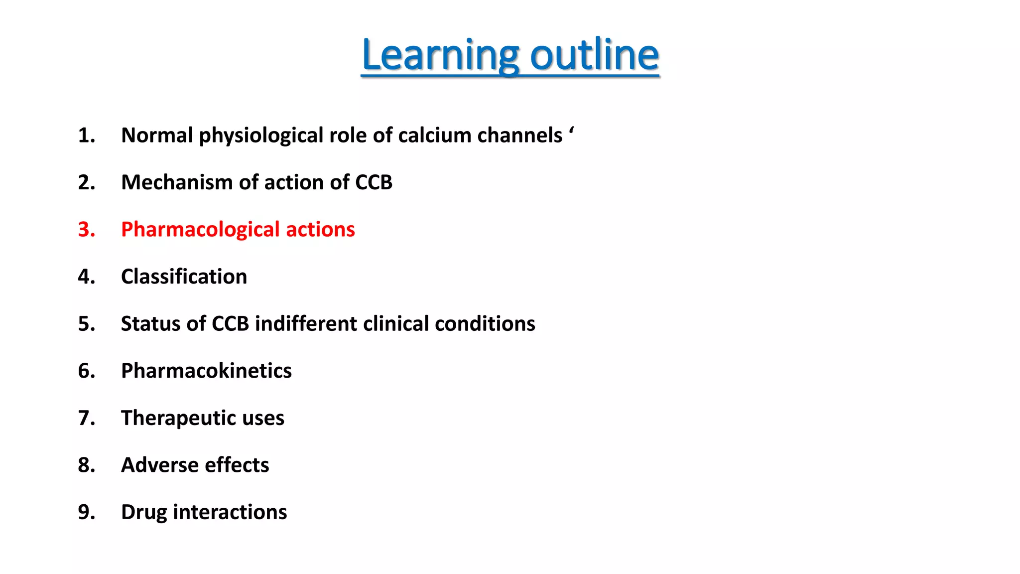 Calcium Channel Blockers | PDF