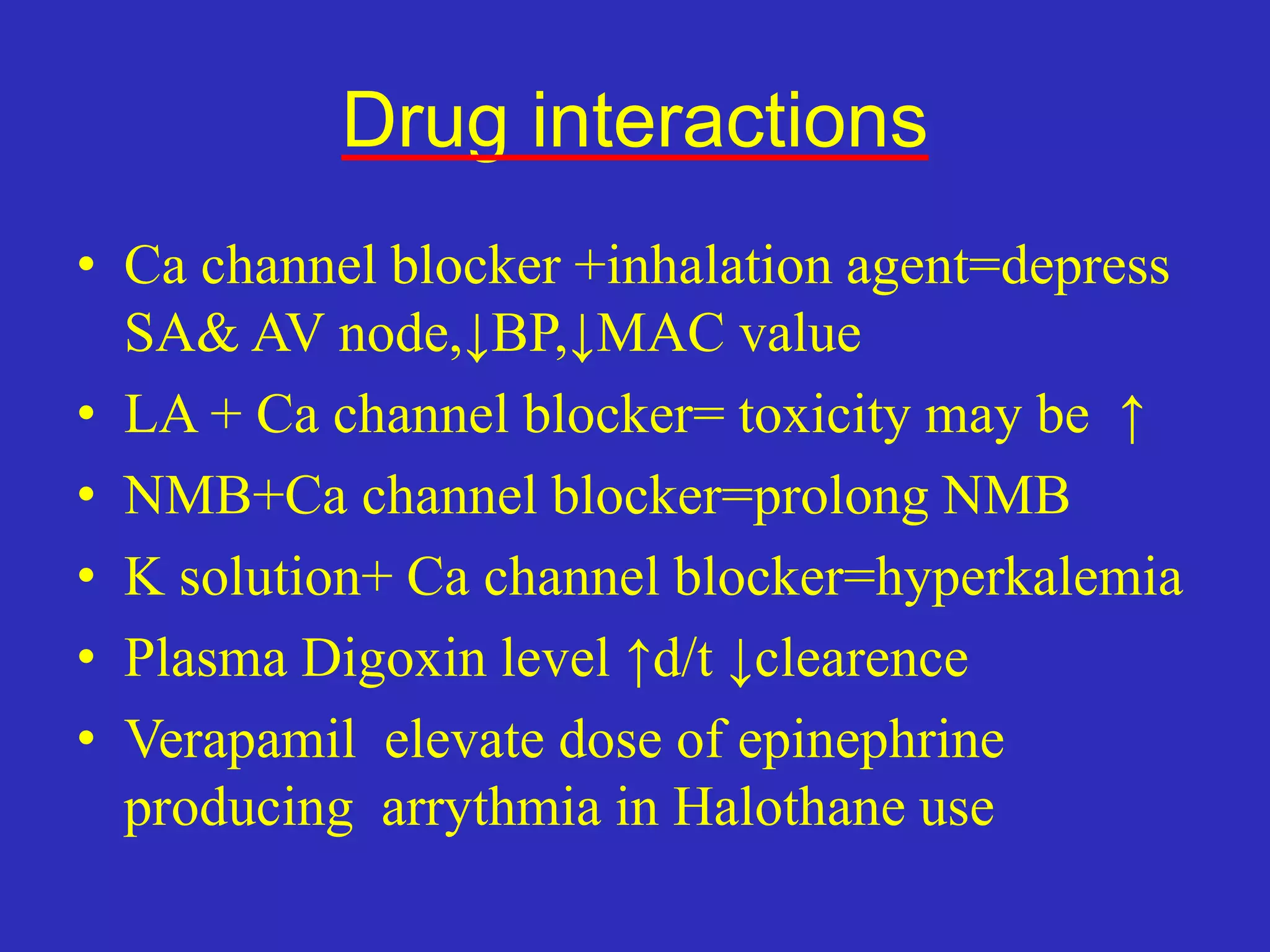 Calcium channel blocker | PPT