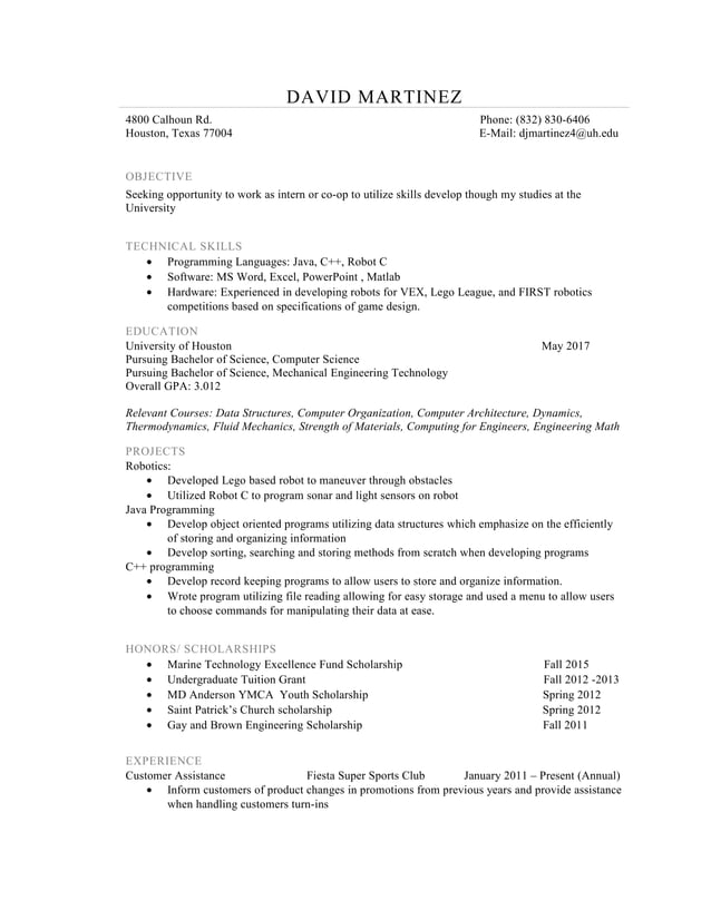 Resume | PDF