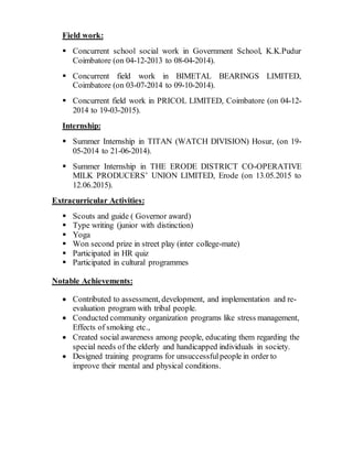 U. Manju - Resume | DOCX