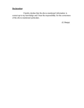 U. Manju - Resume | DOCX