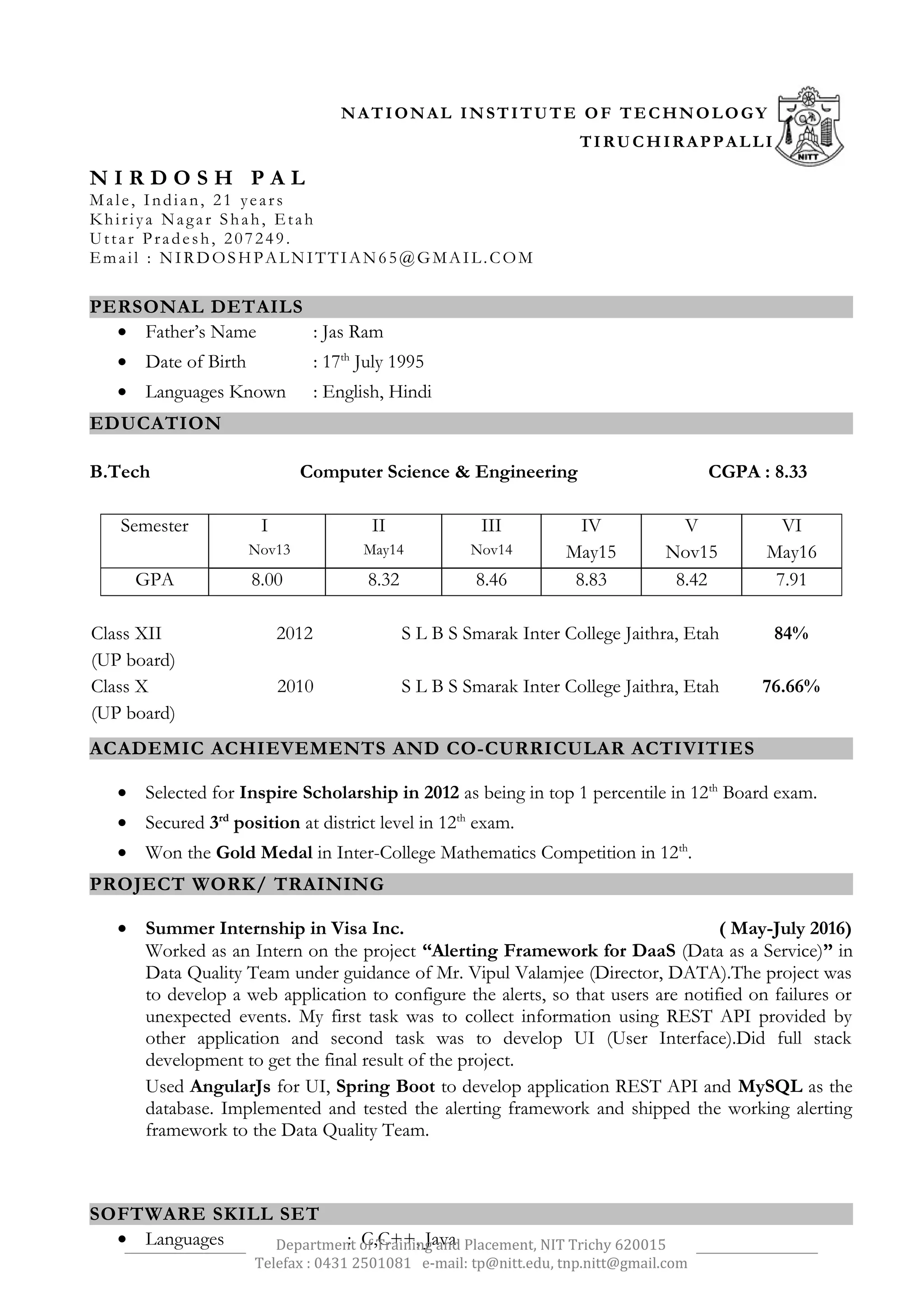 RESUME_NIRDOSH_PAL | DOC