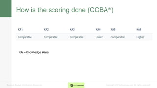 CCBA Certification Overview | PPTX | Business Administration | Business