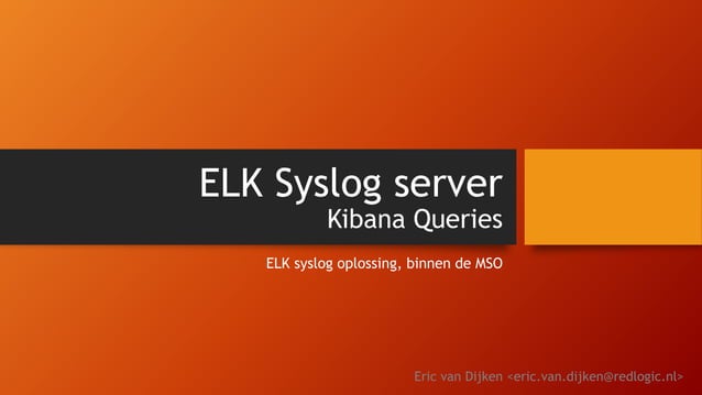 ELK Syslog server - Kibana | PDF | Databases | Computer Software and ...