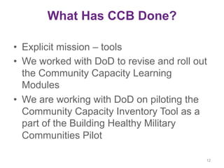 Integration of Community Capacity Building Resources | PDF ...