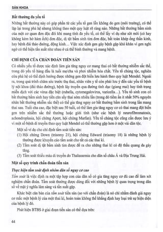 ĐÁNH GIÁ CÁC RỐI LOẠN DI TRUYỀN TRONG SẢN KHOA | PDF