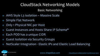 Introduction to CloudStack Networking | PPTX | Cloud Computing | Internet