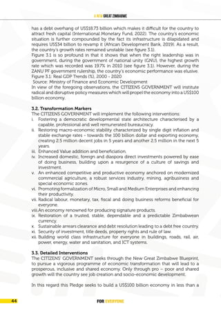 CCC Zimbabwe 2023 election manifesto - A new Great Zimbabwe blueprint ...