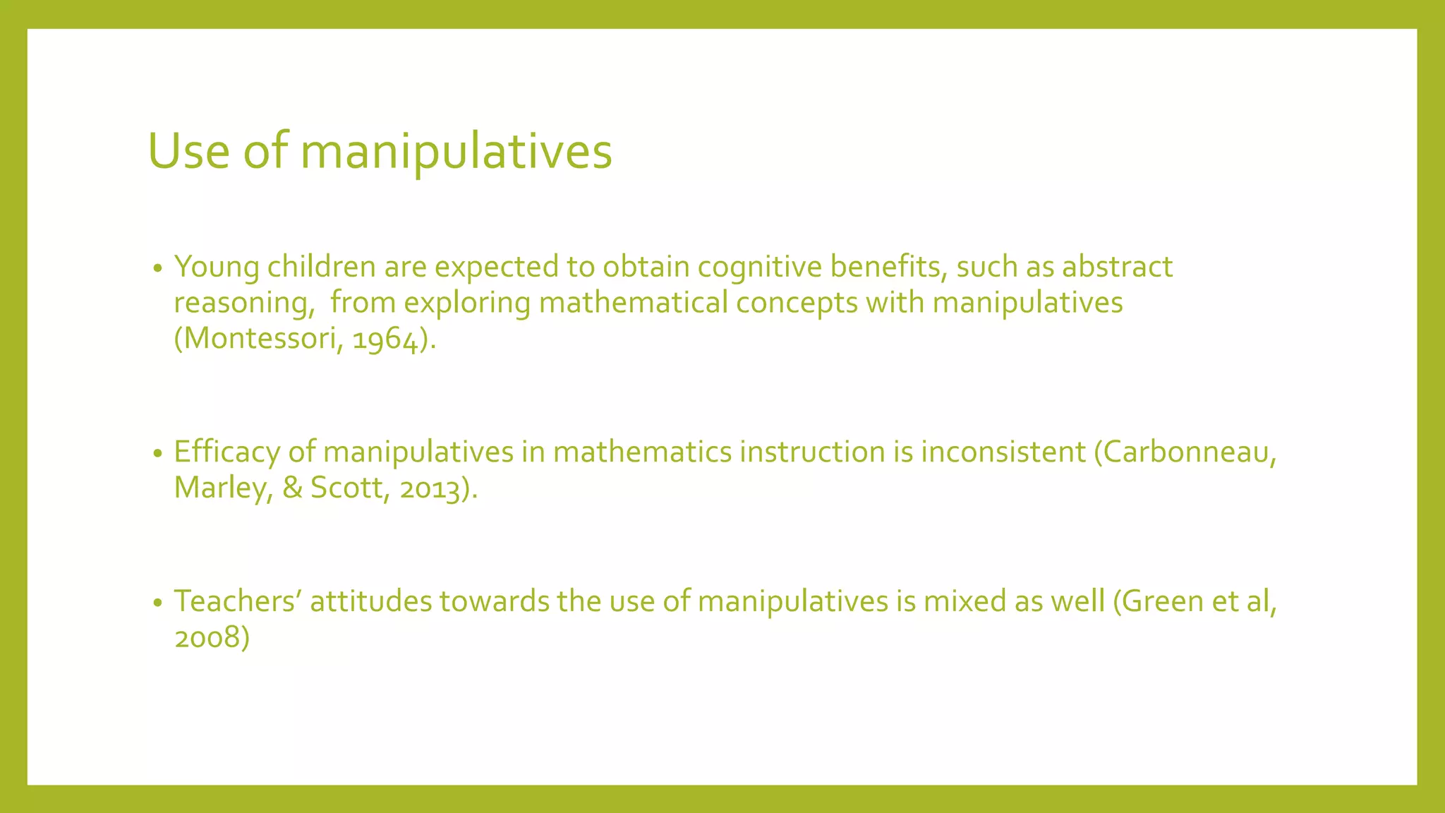 Teaching fractions with manipulatives | PPT