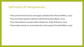 Teaching fractions with manipulatives | PPTX