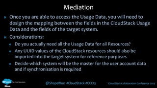 CloudStack Metering – Working with the Usage Data | PPTX