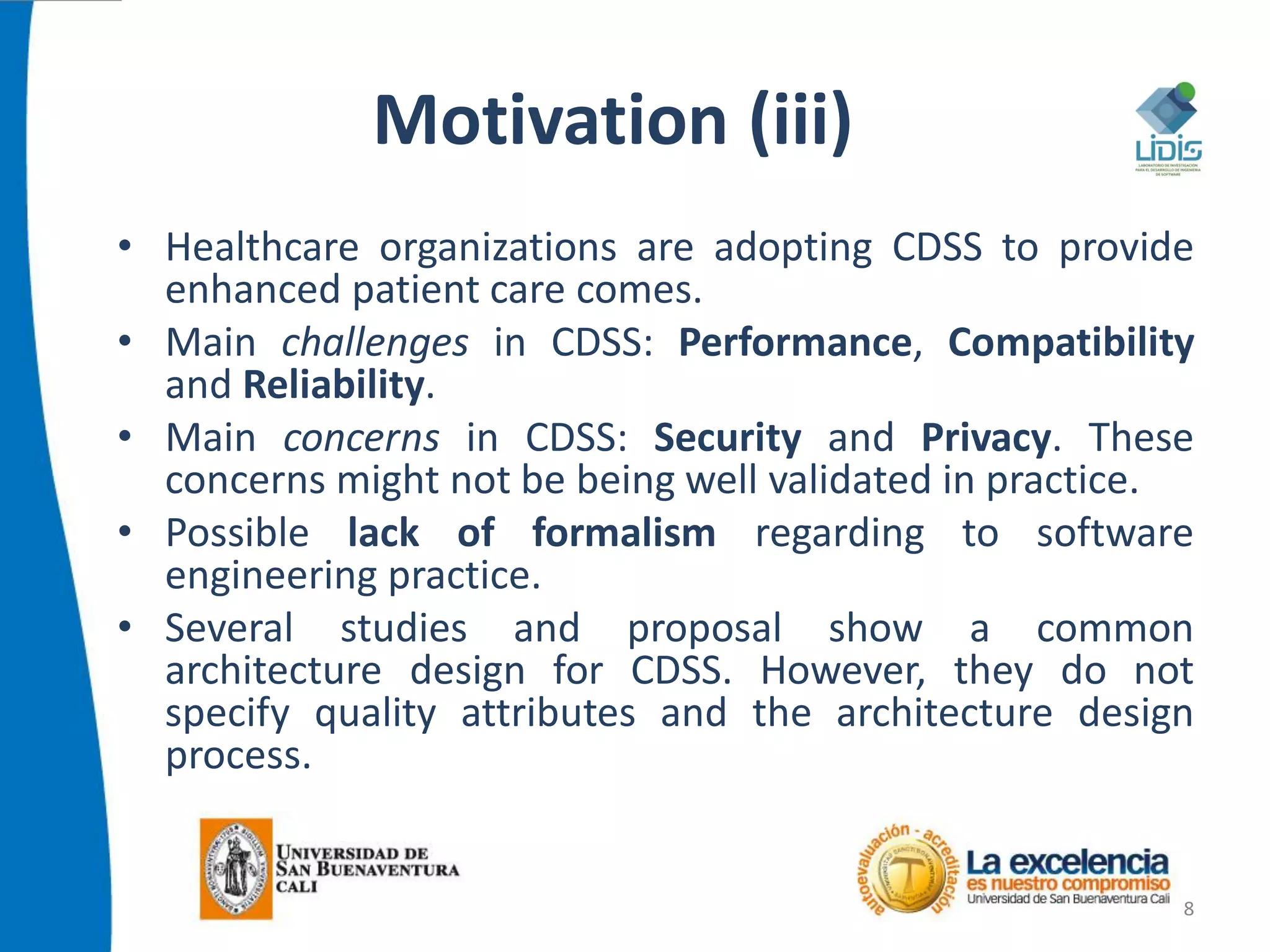 Architectural Design of a Clinical Decision Support System for Clinical ...
