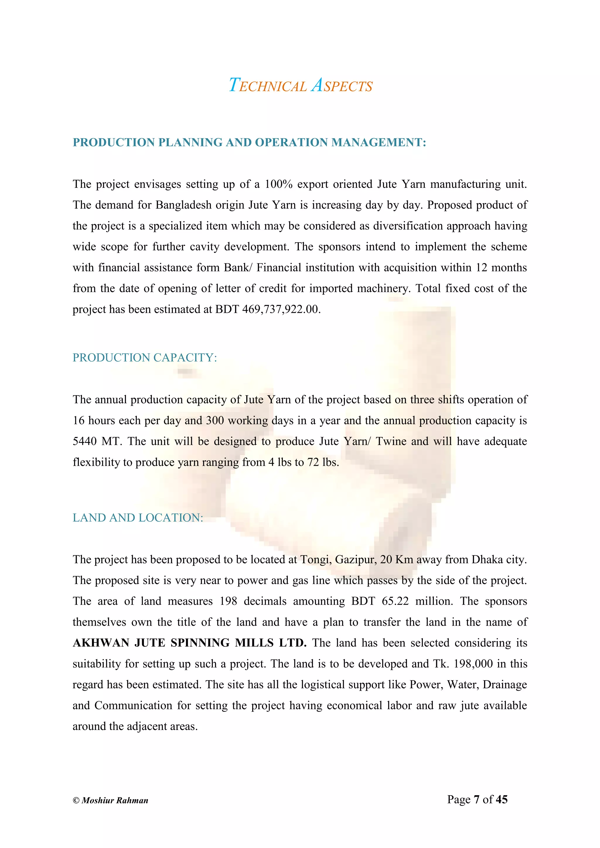 PROJECT PROFILE AKWAN | PDF