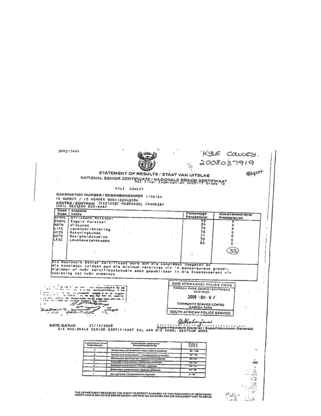 Kyle Cowley cv | PDF | Personal Taxes | Personal Finance