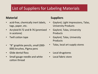 Artifact Labeling 101 | PPT