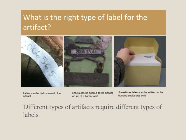 Artifact Labeling 101