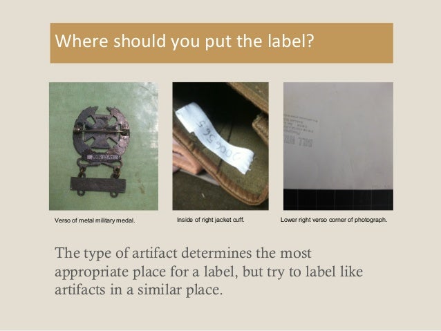 Artifact Labeling 101