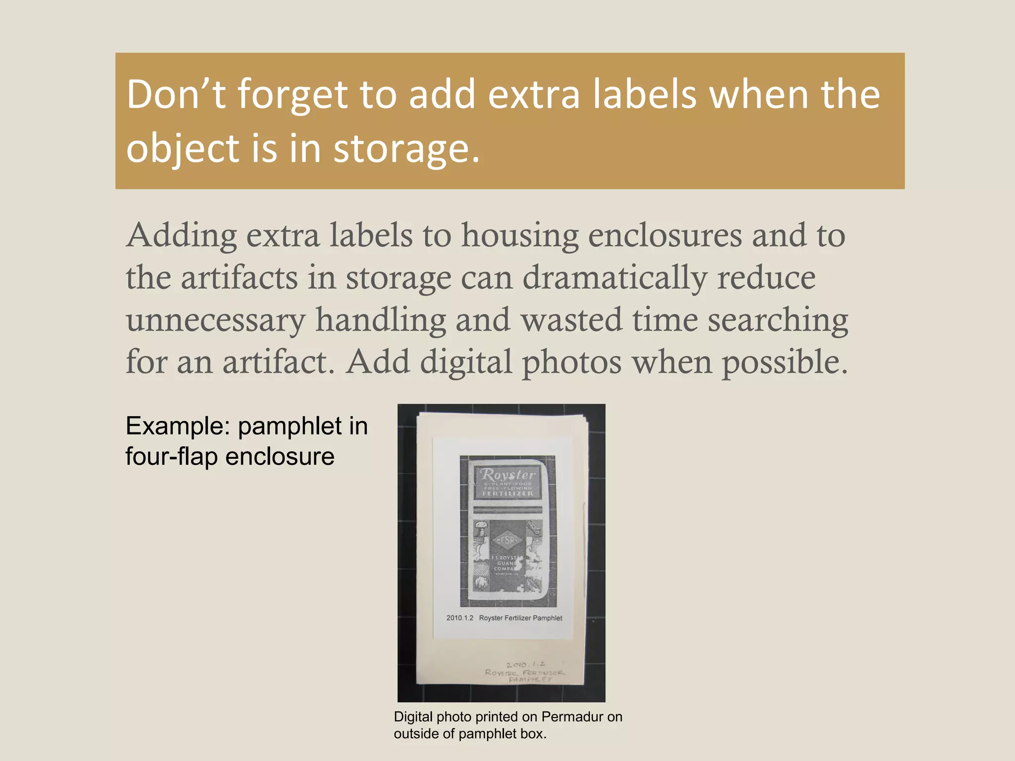 Artifact Labeling 101 | PPT
