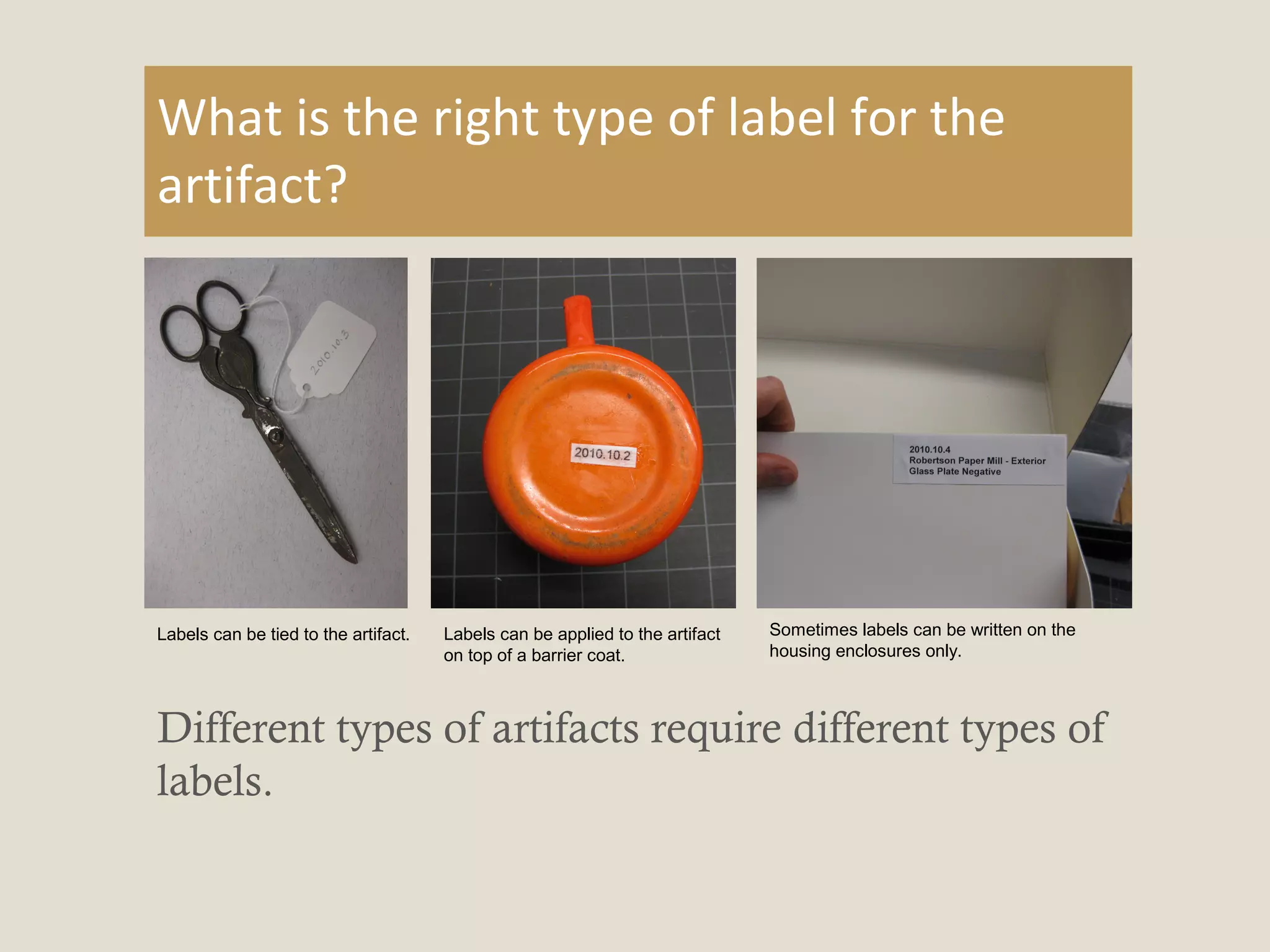 Artifact Labeling 101 | PPT