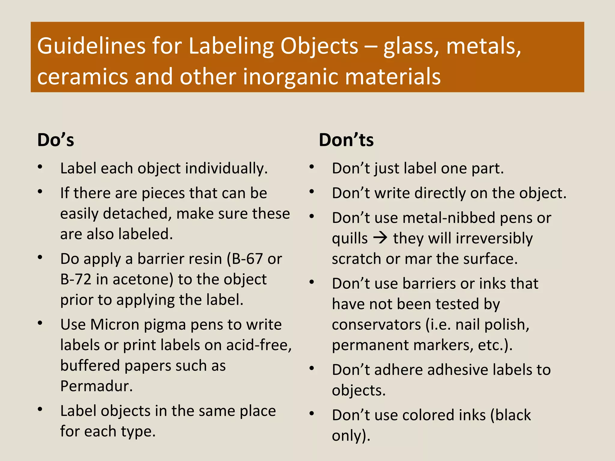 Artifact Labeling 101 | PPT