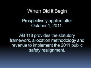 AB109 Realignment Updates - Terri McDonald | PPT