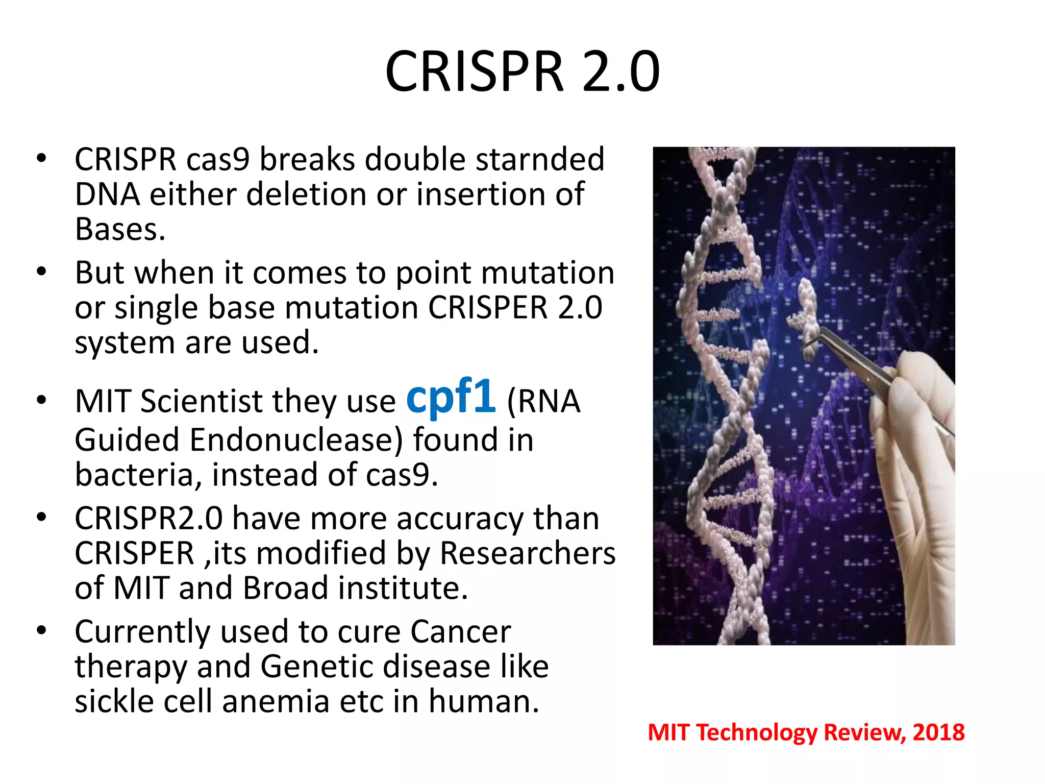 CRISPR-Revolutionary Genome editing tools for Plants..... | PPTX