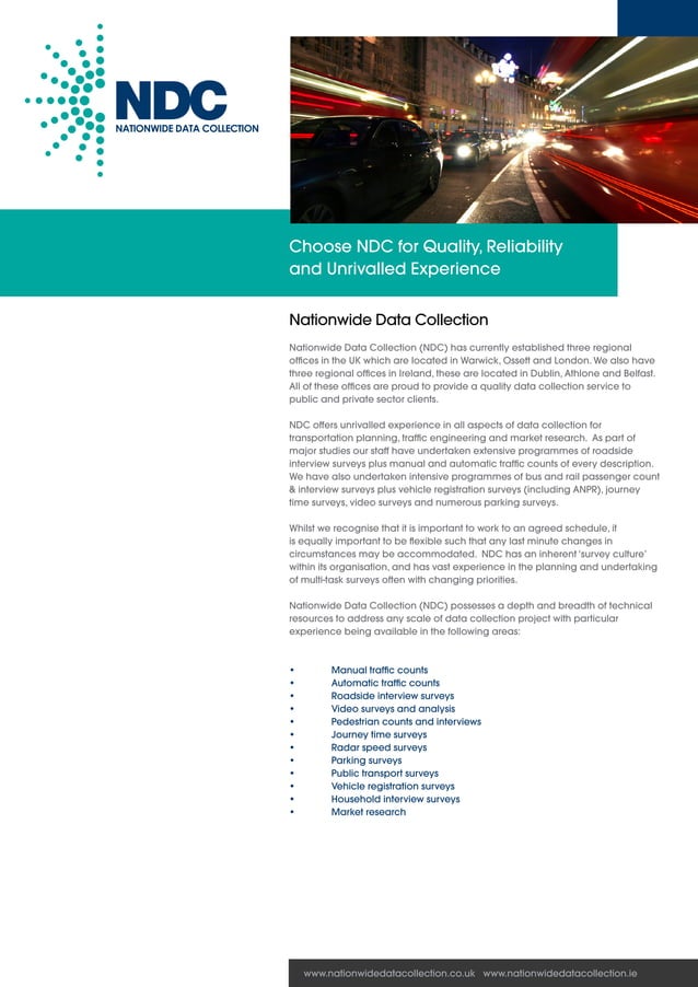 NDC_Brochure_Web | PDF | Rail Travel | Travel Type