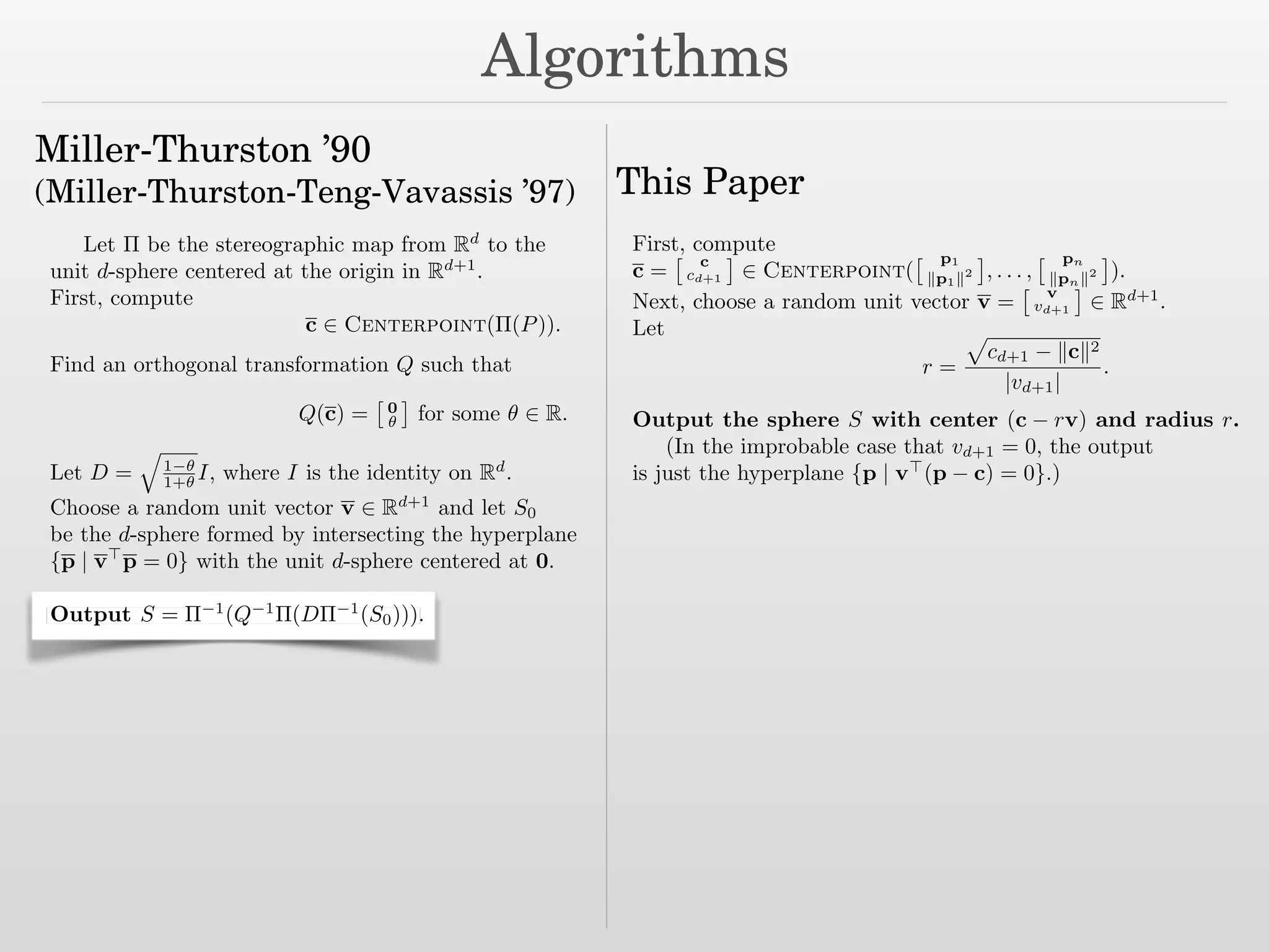 Geometric Separators and the Parabolic Lift | PDF | 3-D Graphics ...