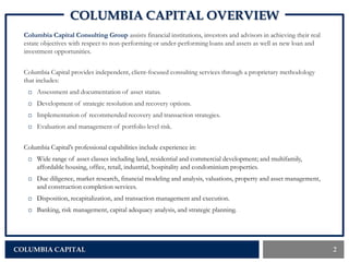 Columbia Capital Profile | PPTX