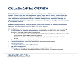 Columbia Capital Profile | PPT